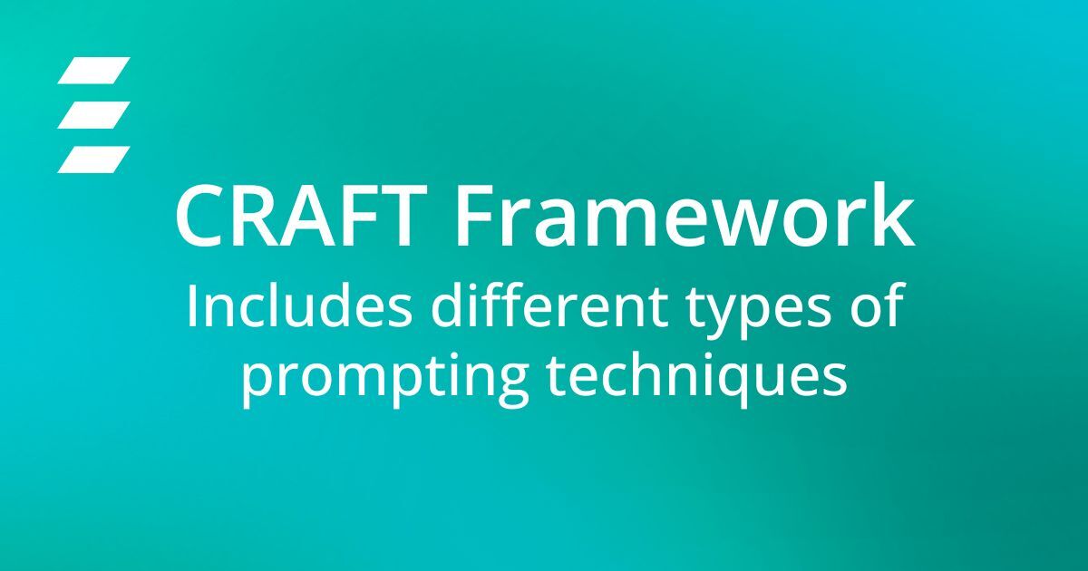 Enroll Chapter 2: CRAFT Prompting Framework for Marketing - The Basics ...